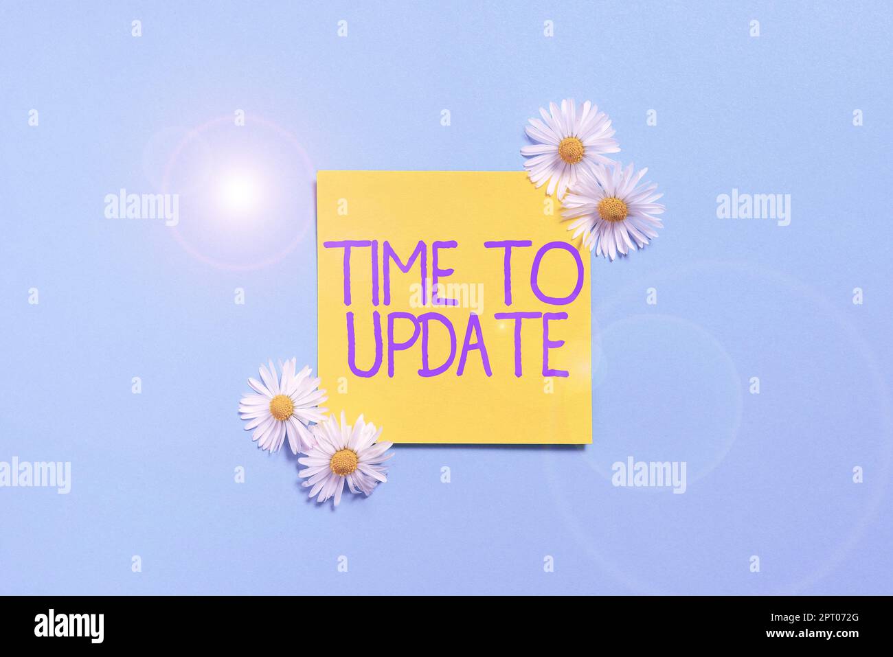 Handwriting Text Time To Updatethe Latest Information About A