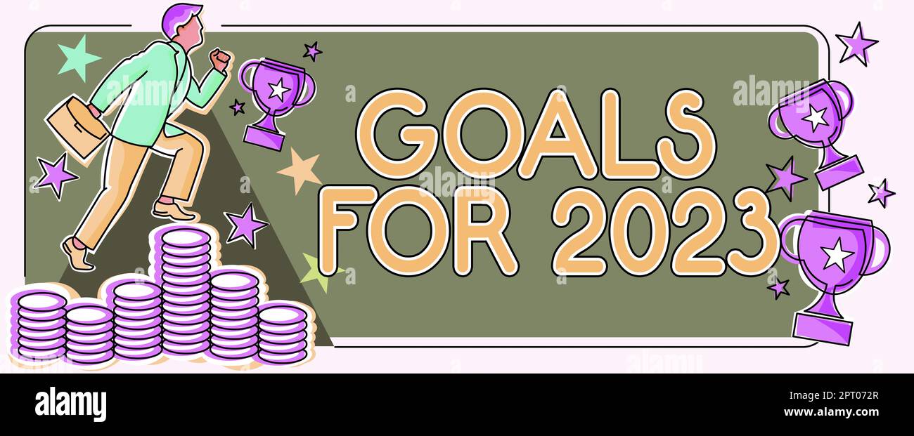 Writing displaying text Goals For 2023The following things you want to ...