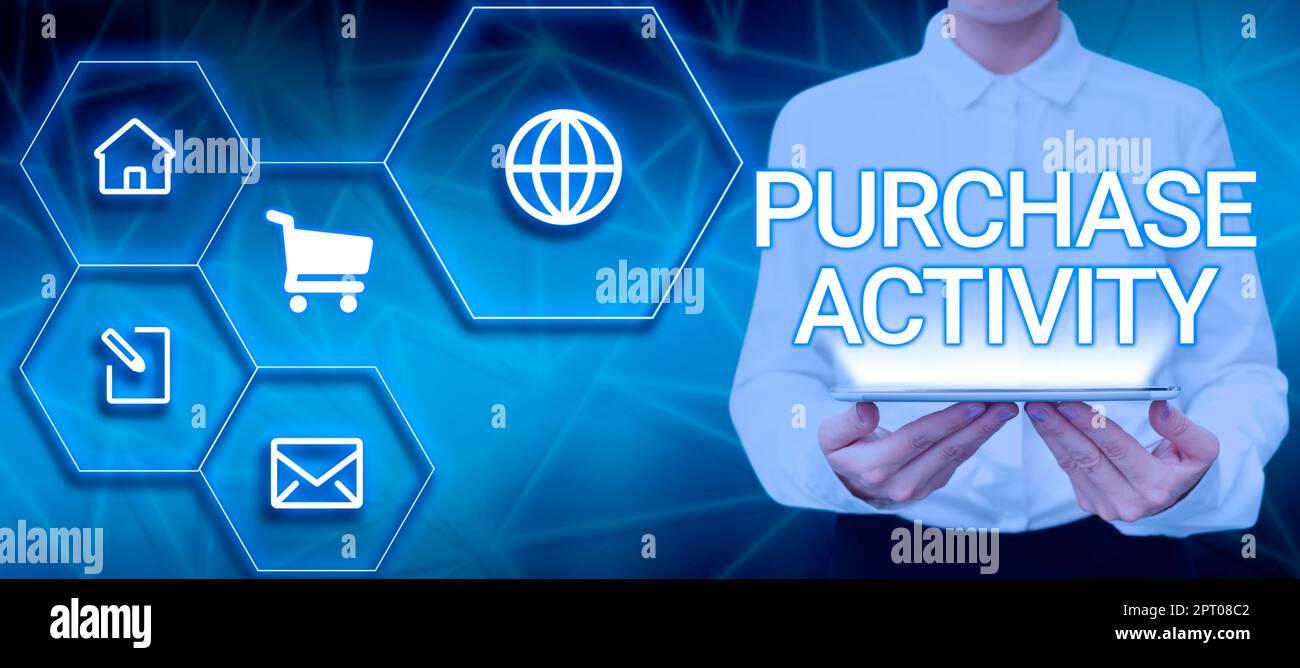 Conceptual caption Purchase ActivityAcquiring goods to achieve the ...