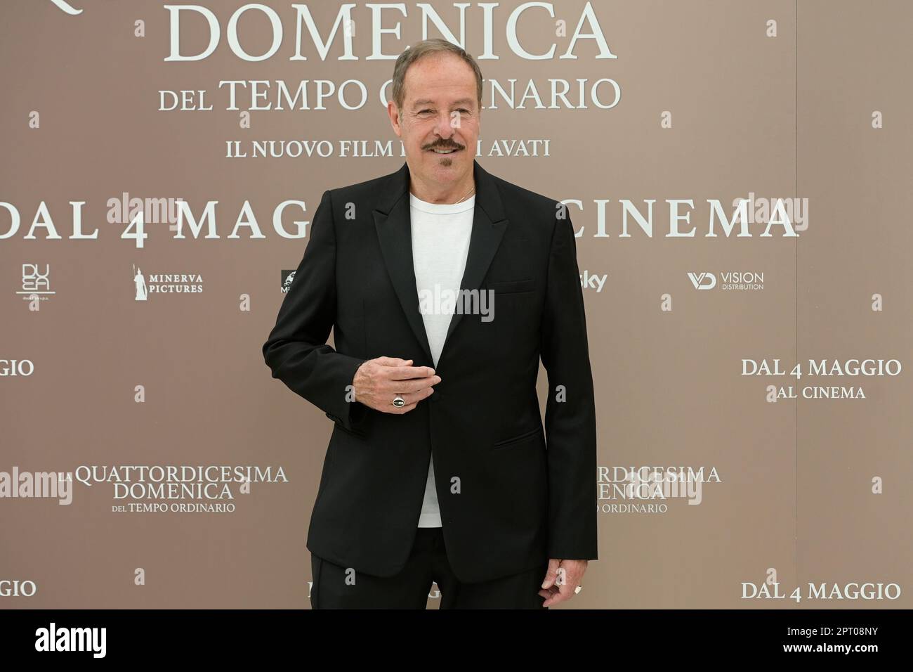 Rome, Italy. 27th Apr, 2023. Massimo Lopez attends at the photocall of ...