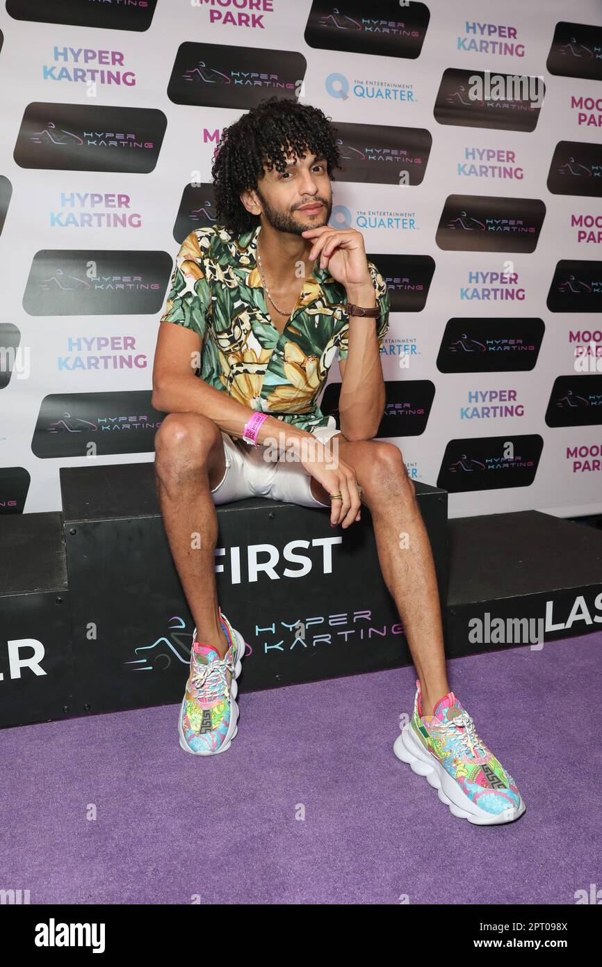 April 27, 2023: TOM GAY attends the Hyper Karting Celebrity Event at ...