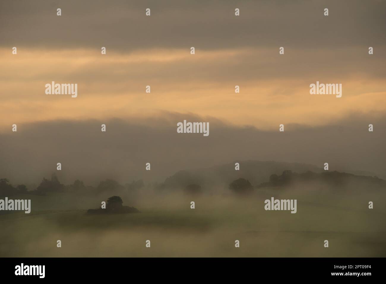 Landscape near the german village called Hallenberg at summer Stock ...