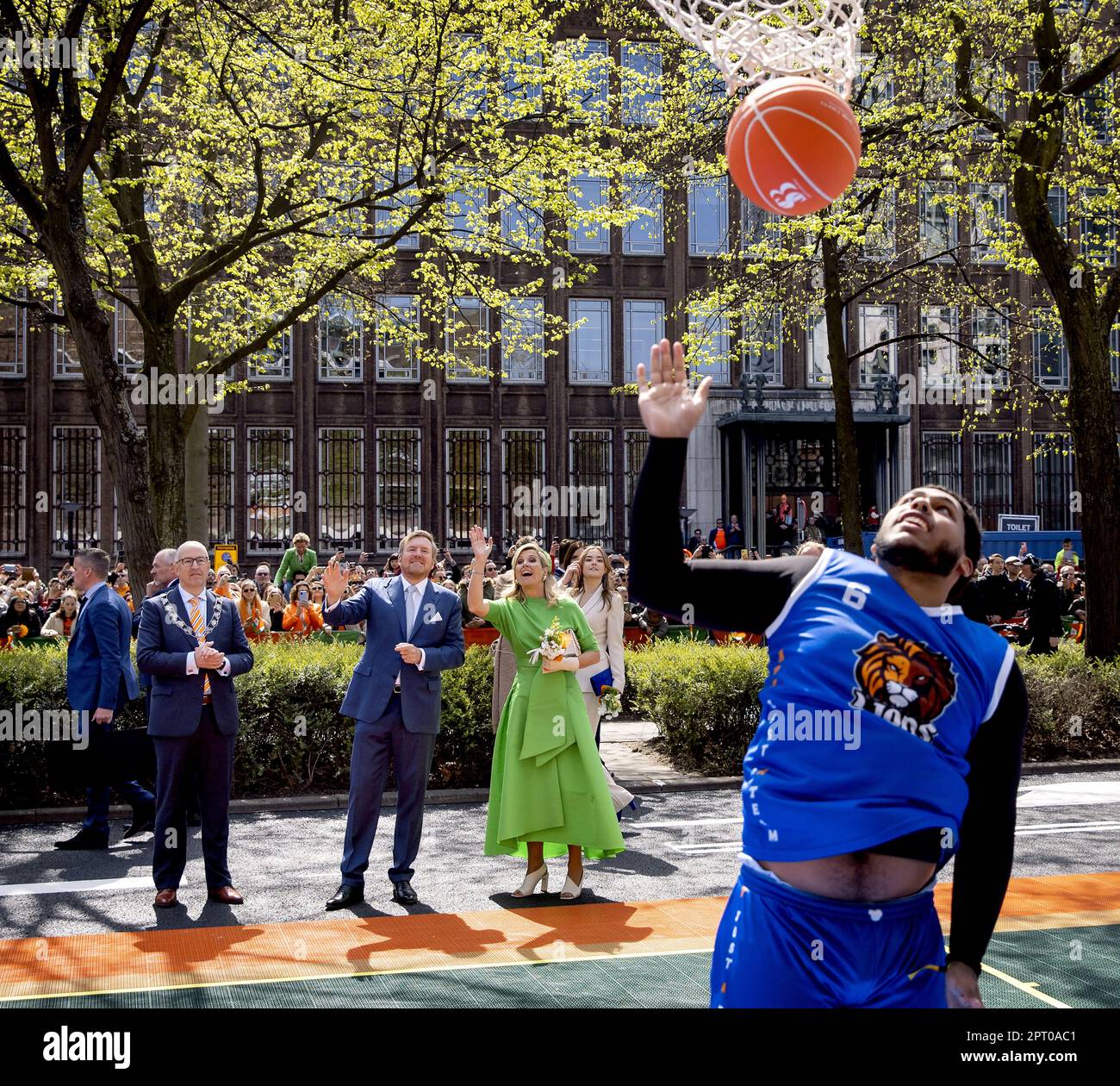 ROTTERDAM - King Willem-Alexander and Queen Maxima during King's Day in ...
