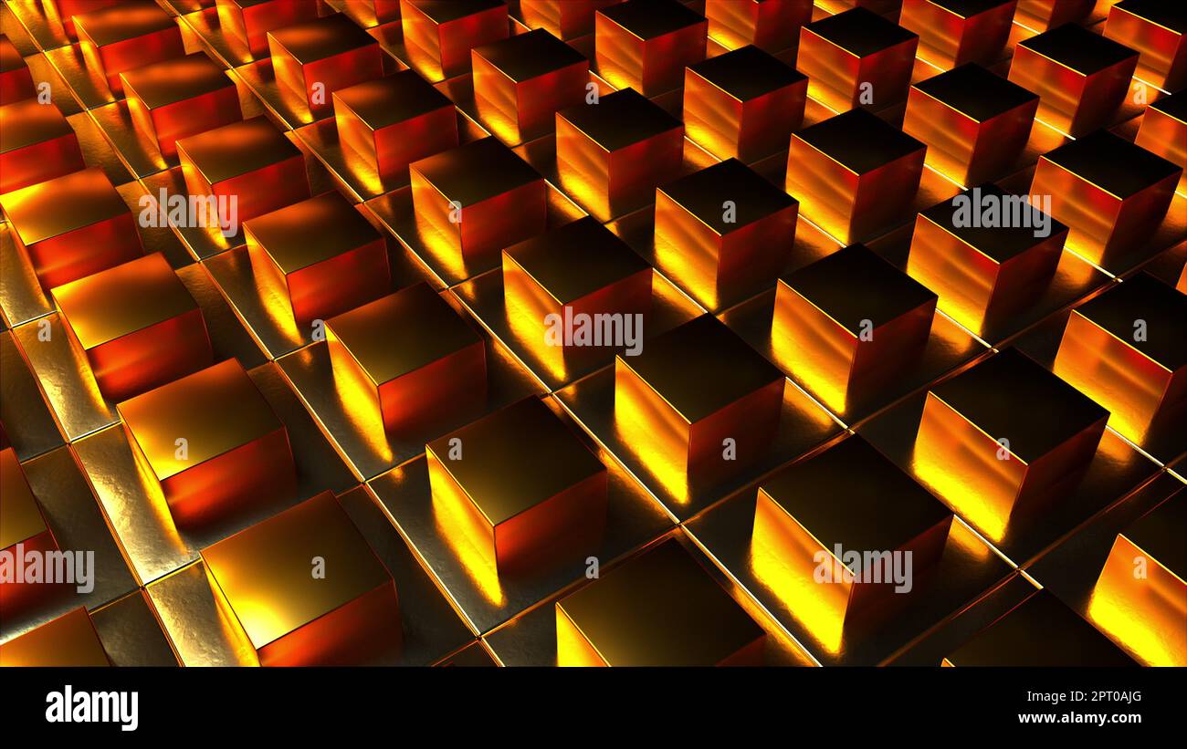 Rotation cubes. Computer generated 3d render Stock Photo - Alamy