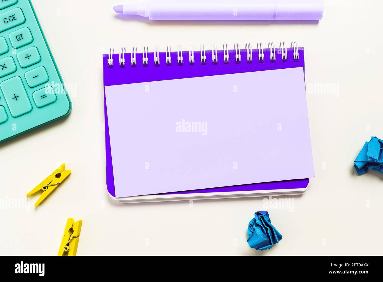 Multiple Assorted Collection Office Stationery Photo Placed Over Table ...