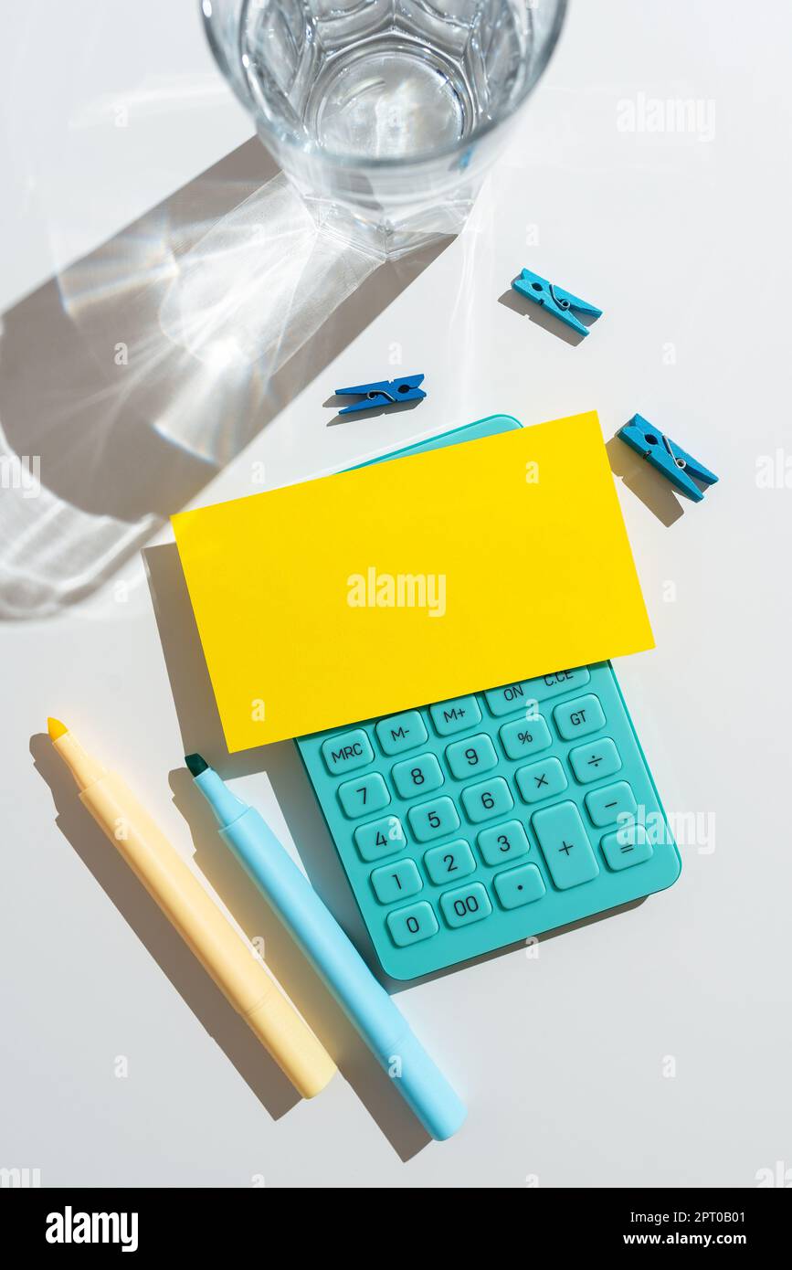 Multiple Assorted Collection Office Stationery Photo Placed Over Table ...