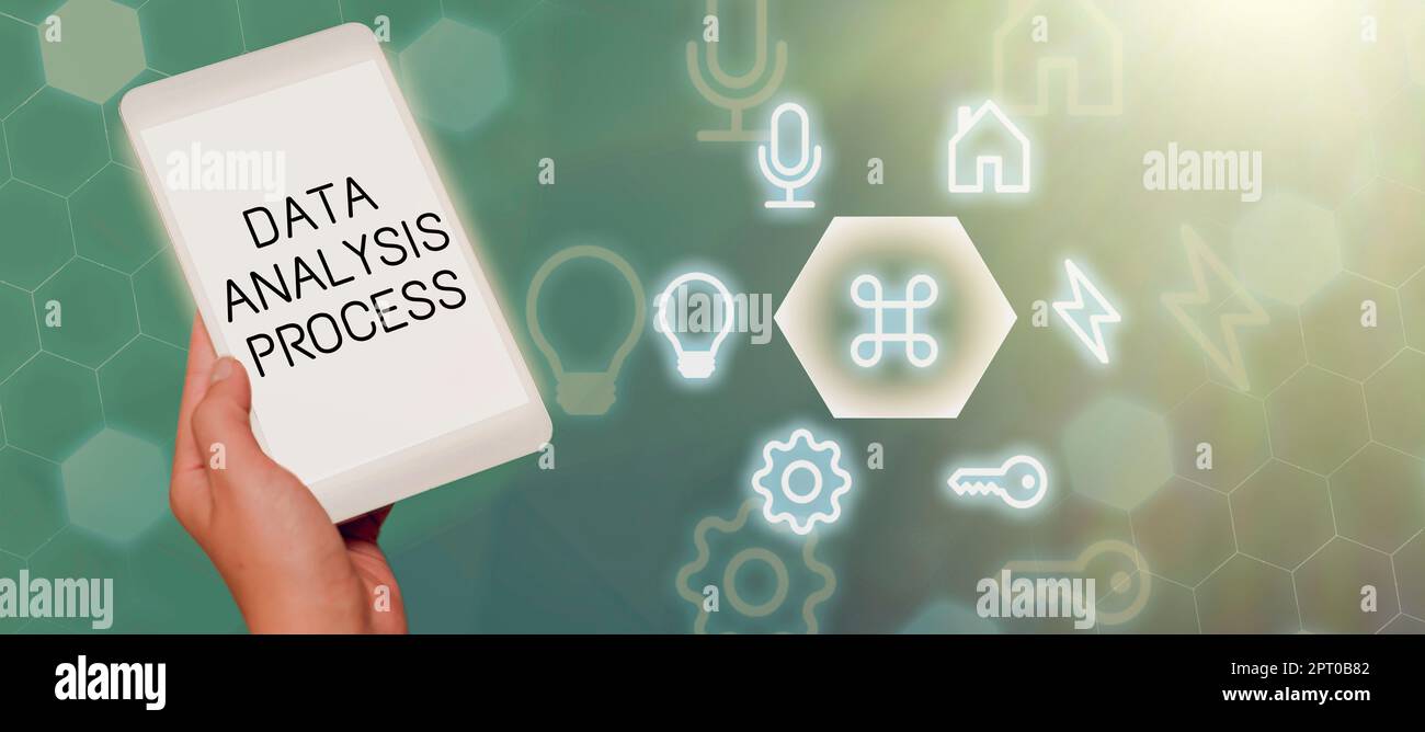 Conceptual display Data Analysis Process, Word Written on build a ... Conceptual display Data Analysis Process, Word Written on build a ...