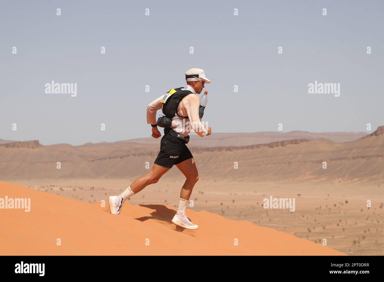 Morocco, Sahara Desert. 26th Apr, 2023. Marathon des Sables Day 4 ...