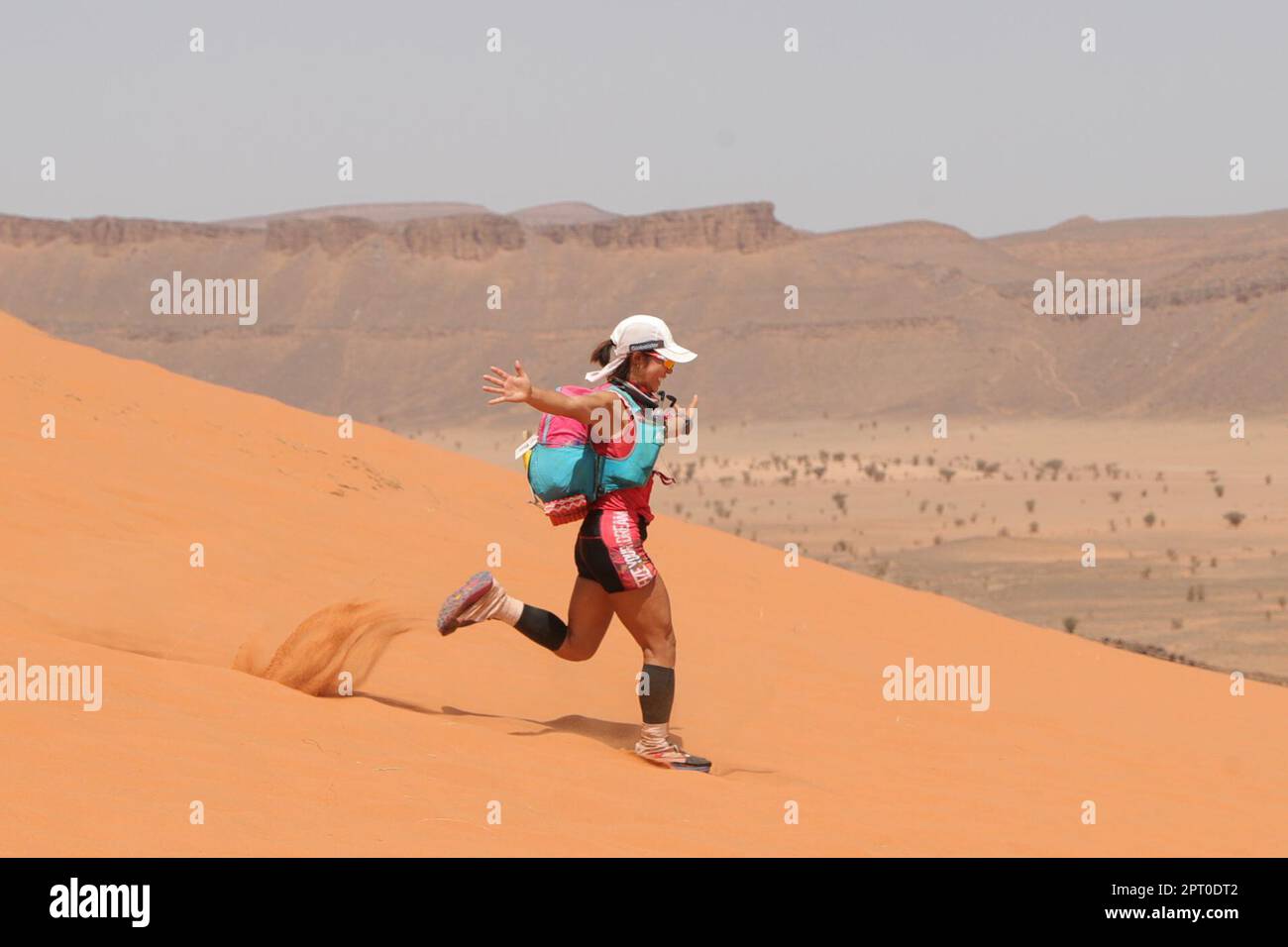 Morocco, Sahara Desert. 26th Apr, 2023. Marathon des Sables Day 4 ...