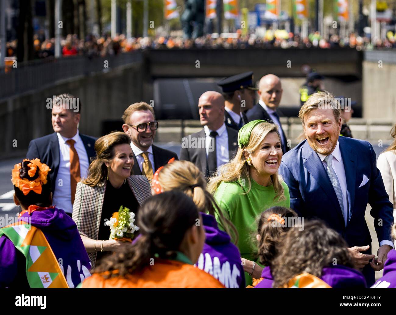 ROTTERDAM - Queen Maxima and King Willem-Alexander during the ...