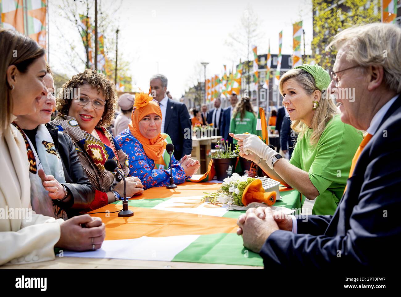 ROTTERDAM - Queen Maxima during King's Day in Rotterdam. The visit ...