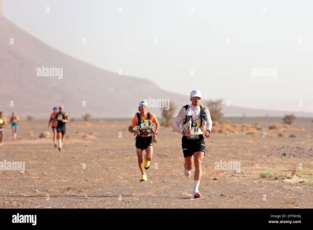 Morocco, Sahara Desert. 25th Apr, 2023. Marathon des Sables Day 3 ...