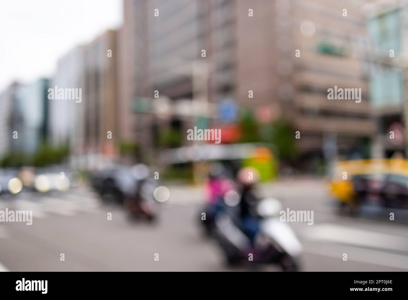 Blur view of Taipei city street Stock Photo - Alamy