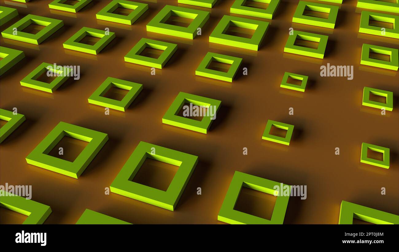 3d squares. Computer generated 3d render Stock Photo - Alamy