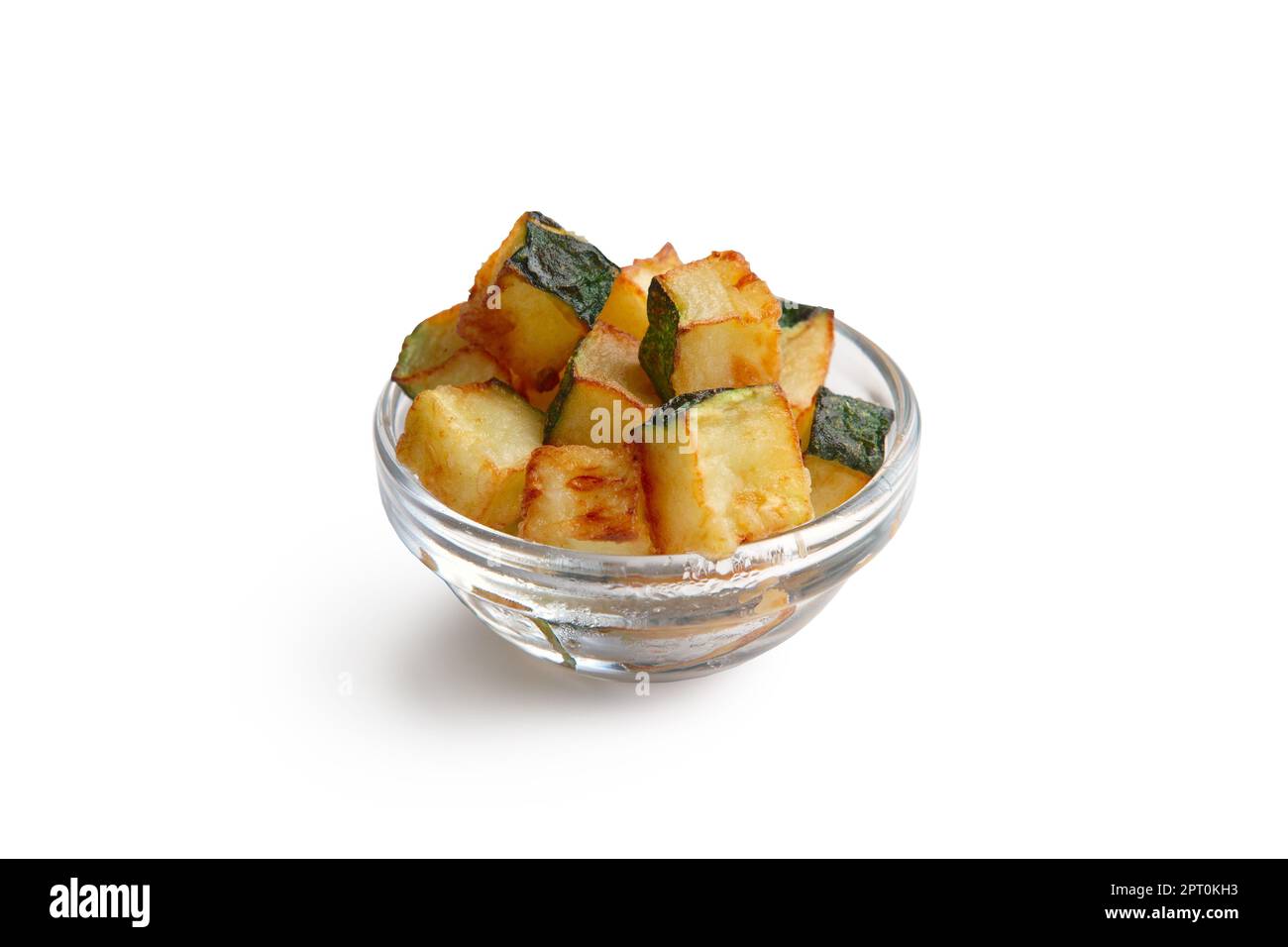 Fried square chips made of zucchini Stock Photo - Alamy
