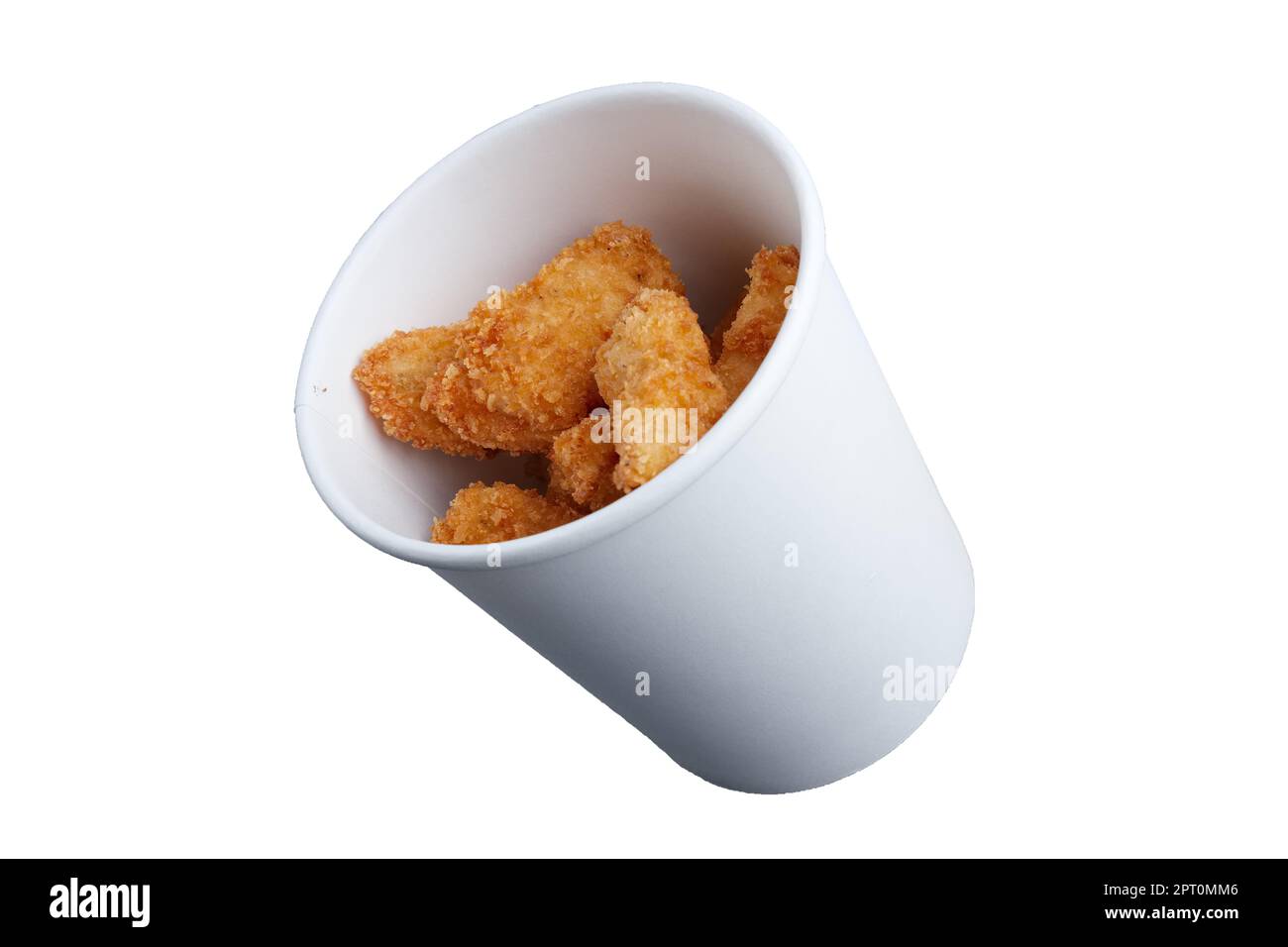 Cardboard container with fried chicken Stock Photo - Alamy