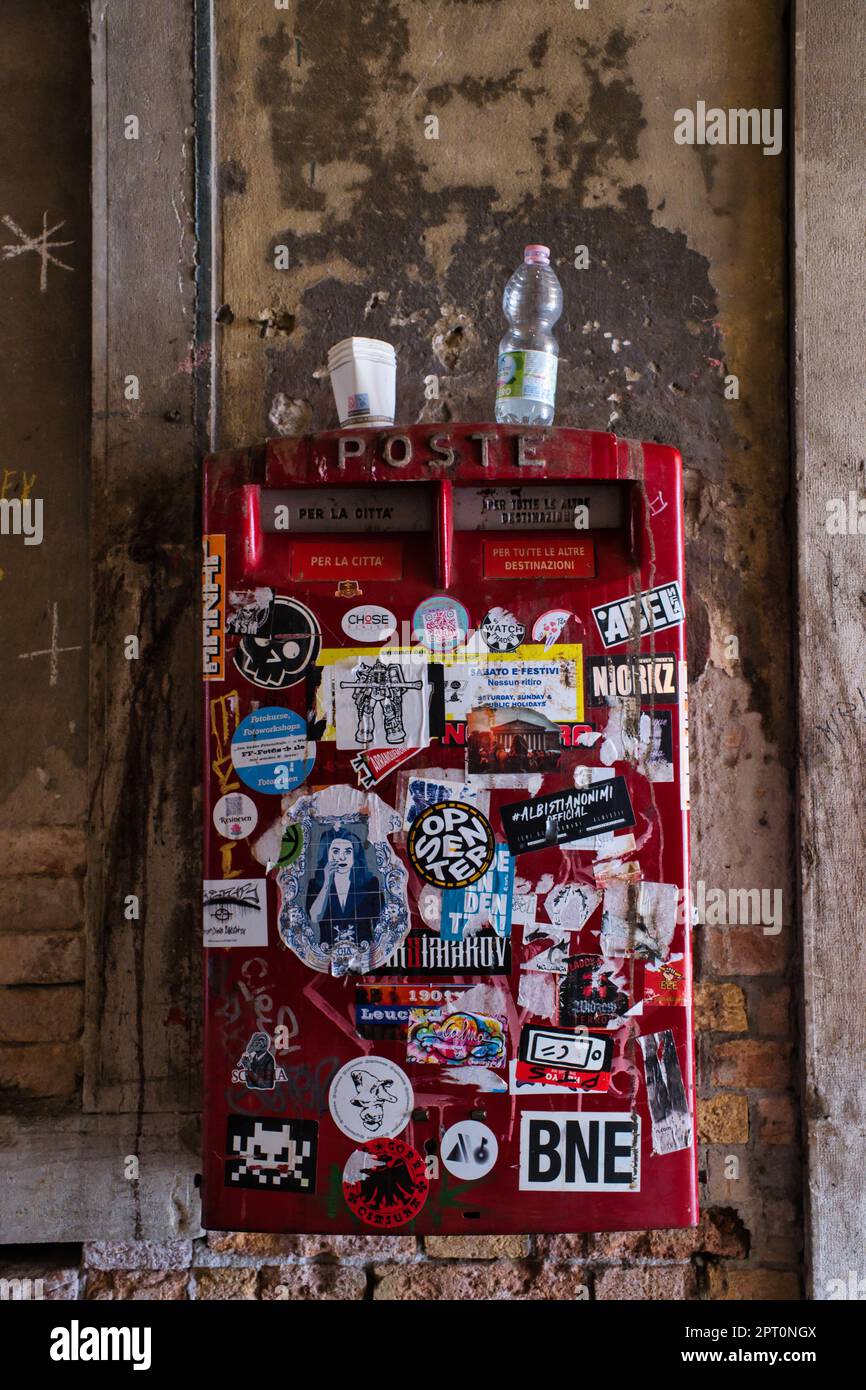 Close up of a symbol of an outdated communication system in Italy Stock ...