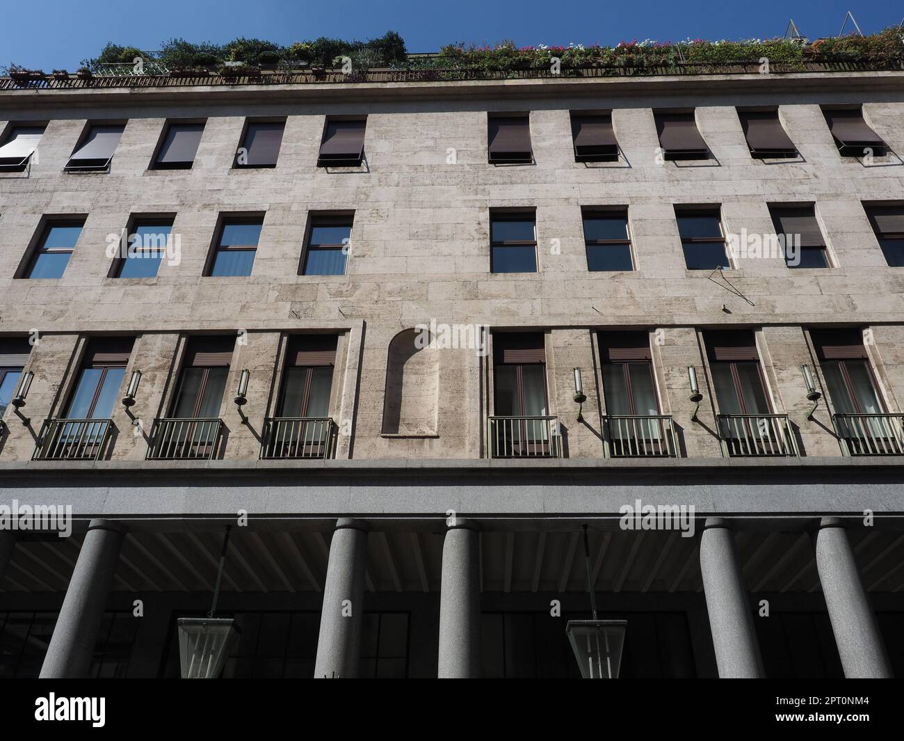 Via Roma designed by architect Marcello Piacentini circa 1937 in Turin ...