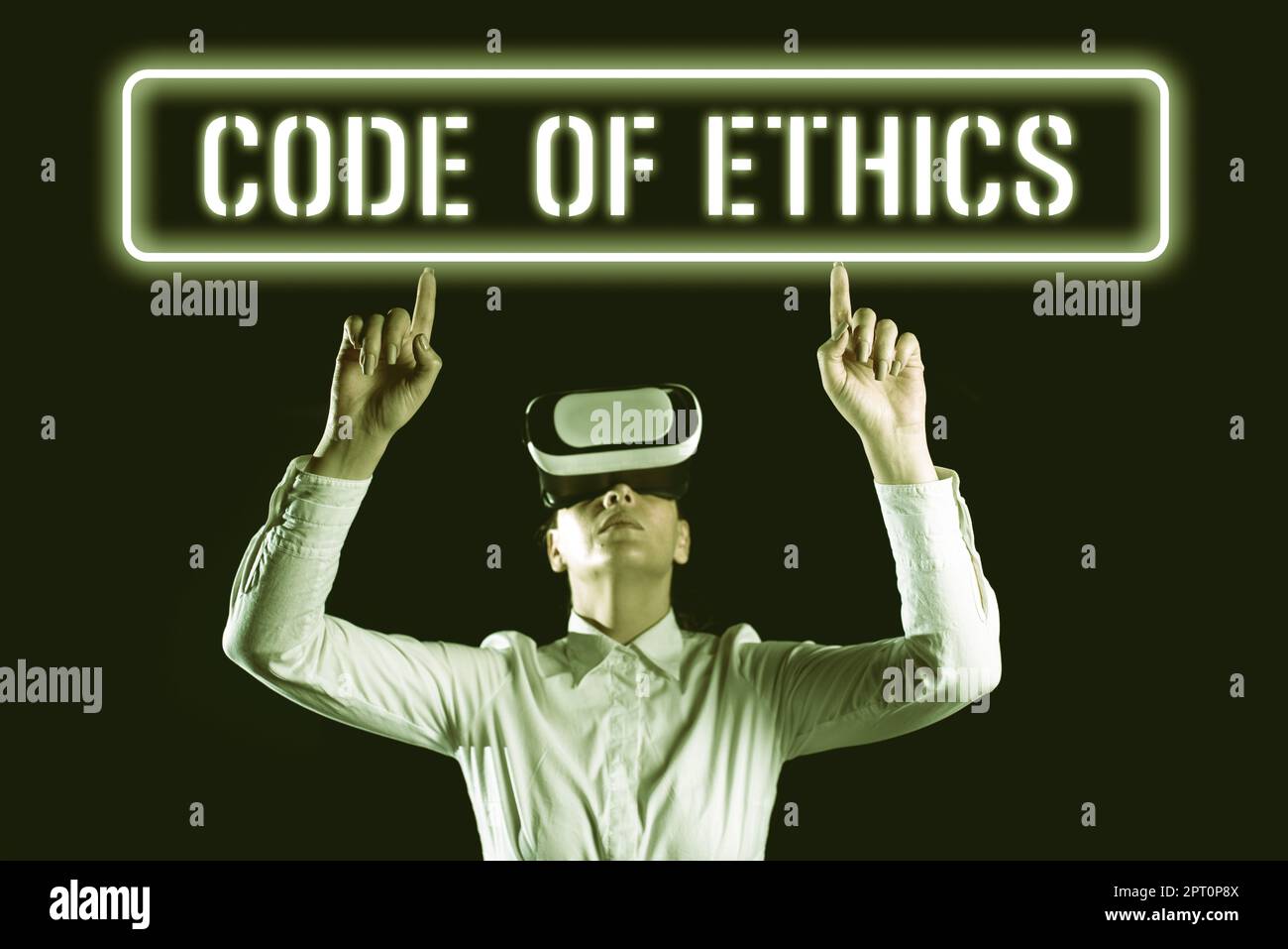 Handwriting text Code Of Ethics, Concept meaning Moral Rules Ethical ...