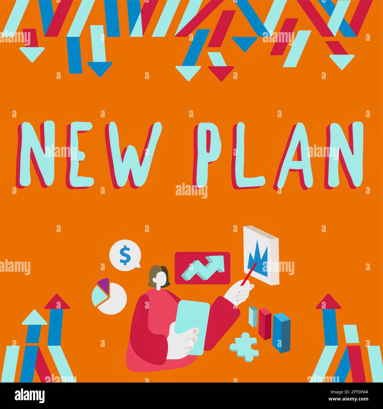 Conceptual display New Plan, Concept meaning Start of a detailed ...