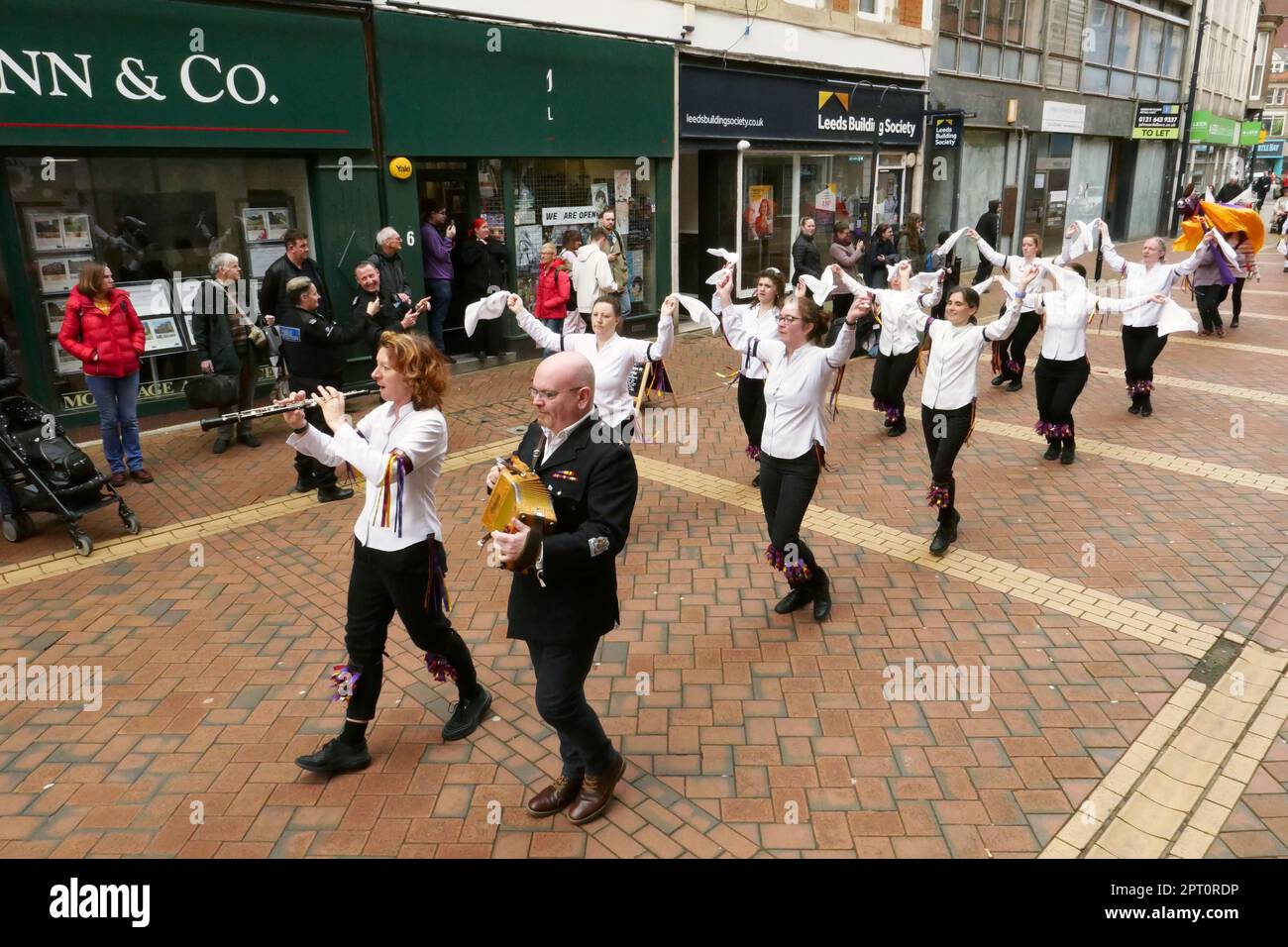 Saint George's Day Celebrations Derby 2023. March from St James' Street ...