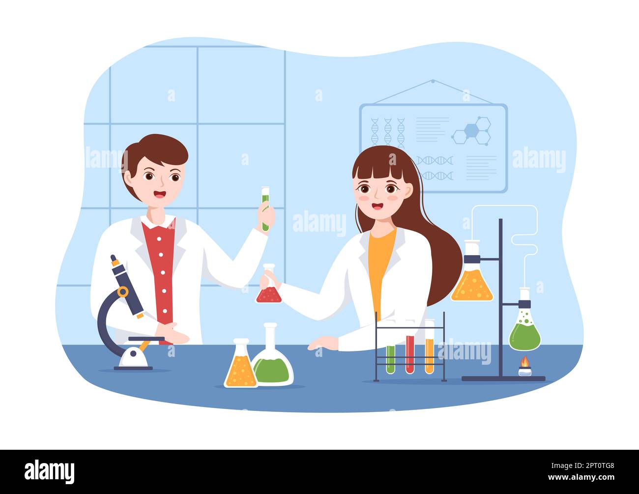 Laboratorium with Conducting Research Scientific, Experimentation and ...