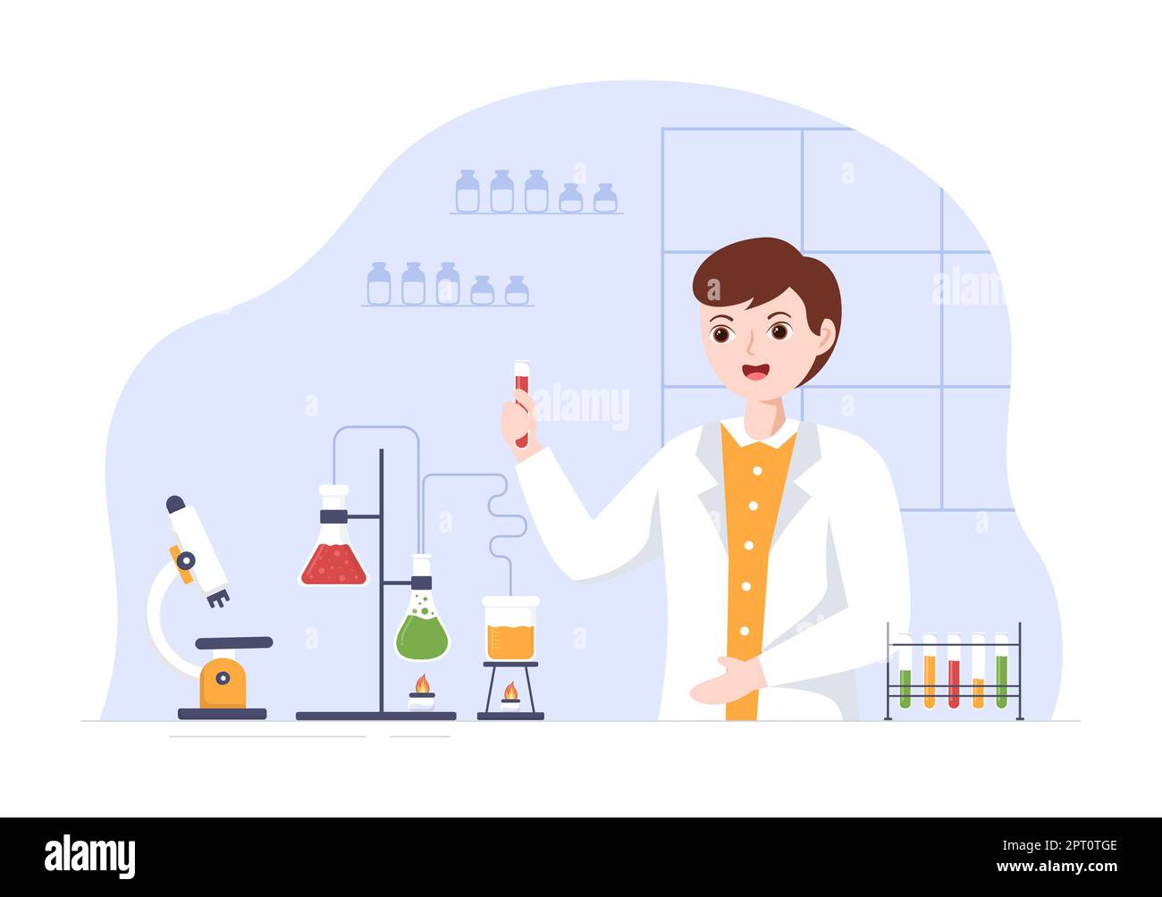 Laboratorium with Conducting Research Scientific, Experimentation and ...