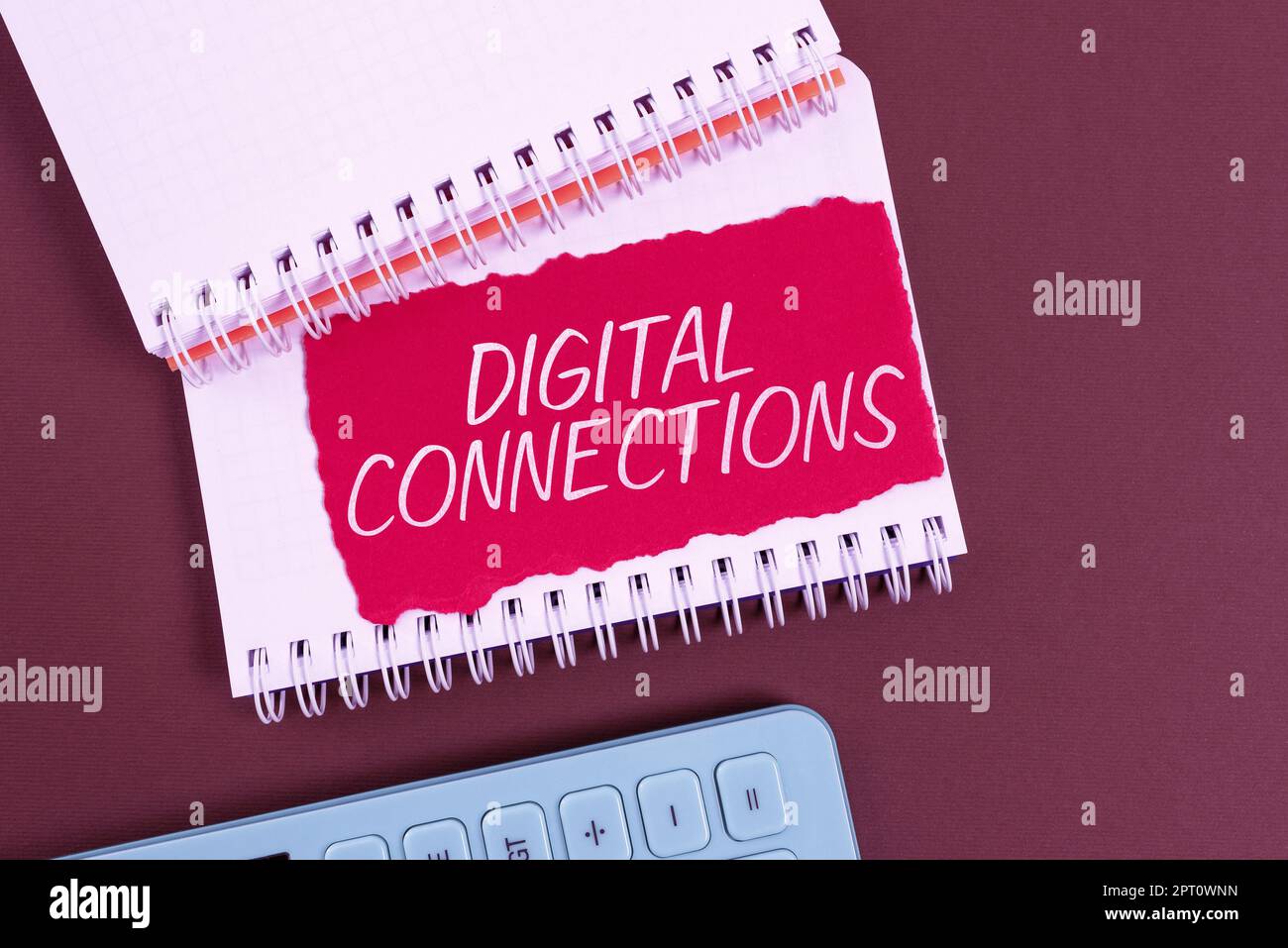 Text showing inspiration Digital Connections, Word for virtual network ...