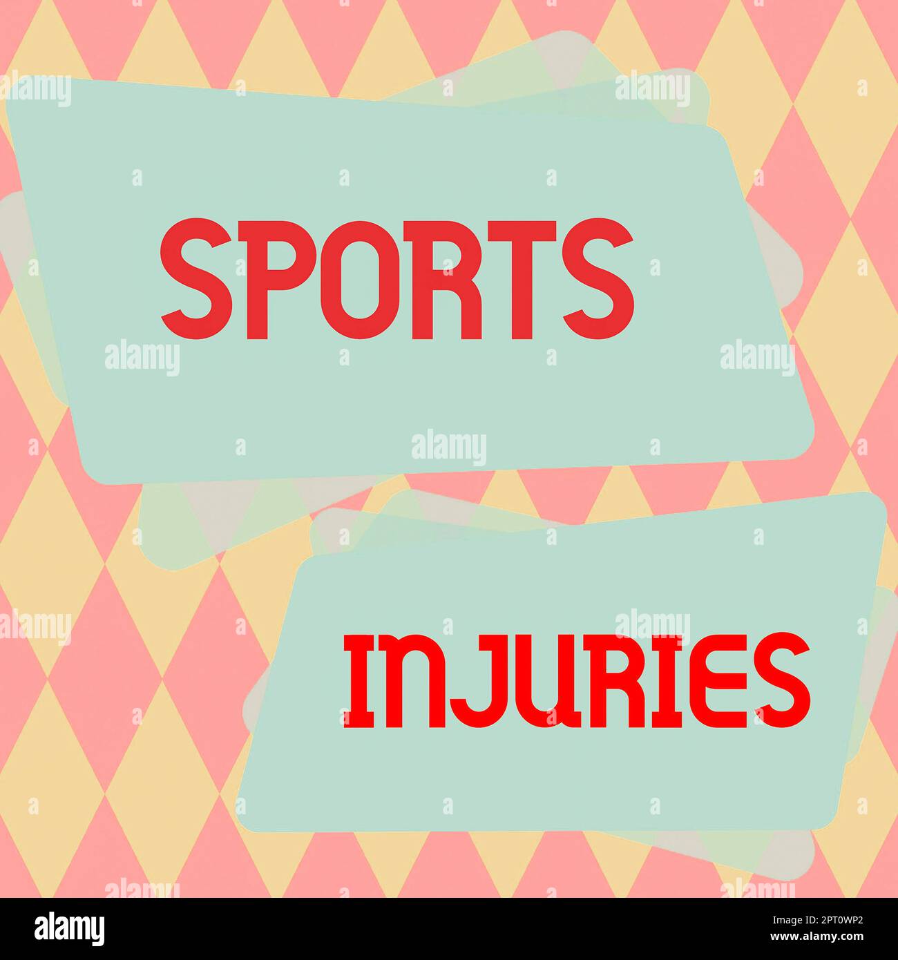 Text caption presenting Sports Injuries, Word for injuries that occur ...