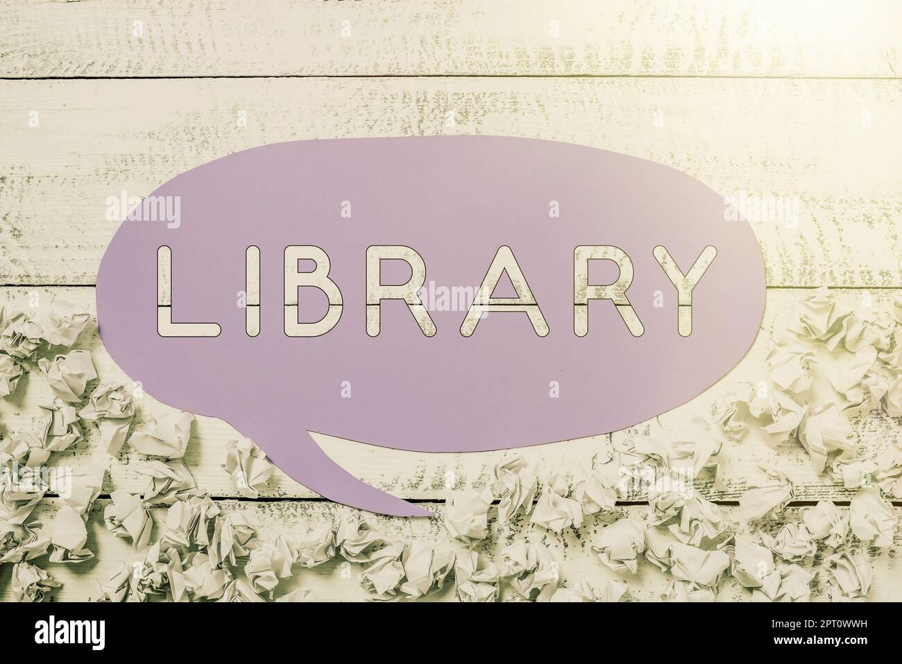 Text showing inspiration Library, Concept meaning curated collection of ...