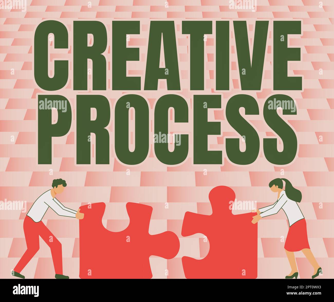 Conceptual display Creative Process, Internet Concept connecting ideas ...