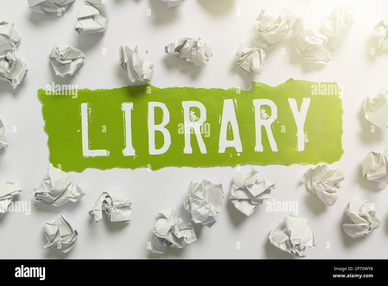 Text showing inspiration Library, Business overview curated collection ...
