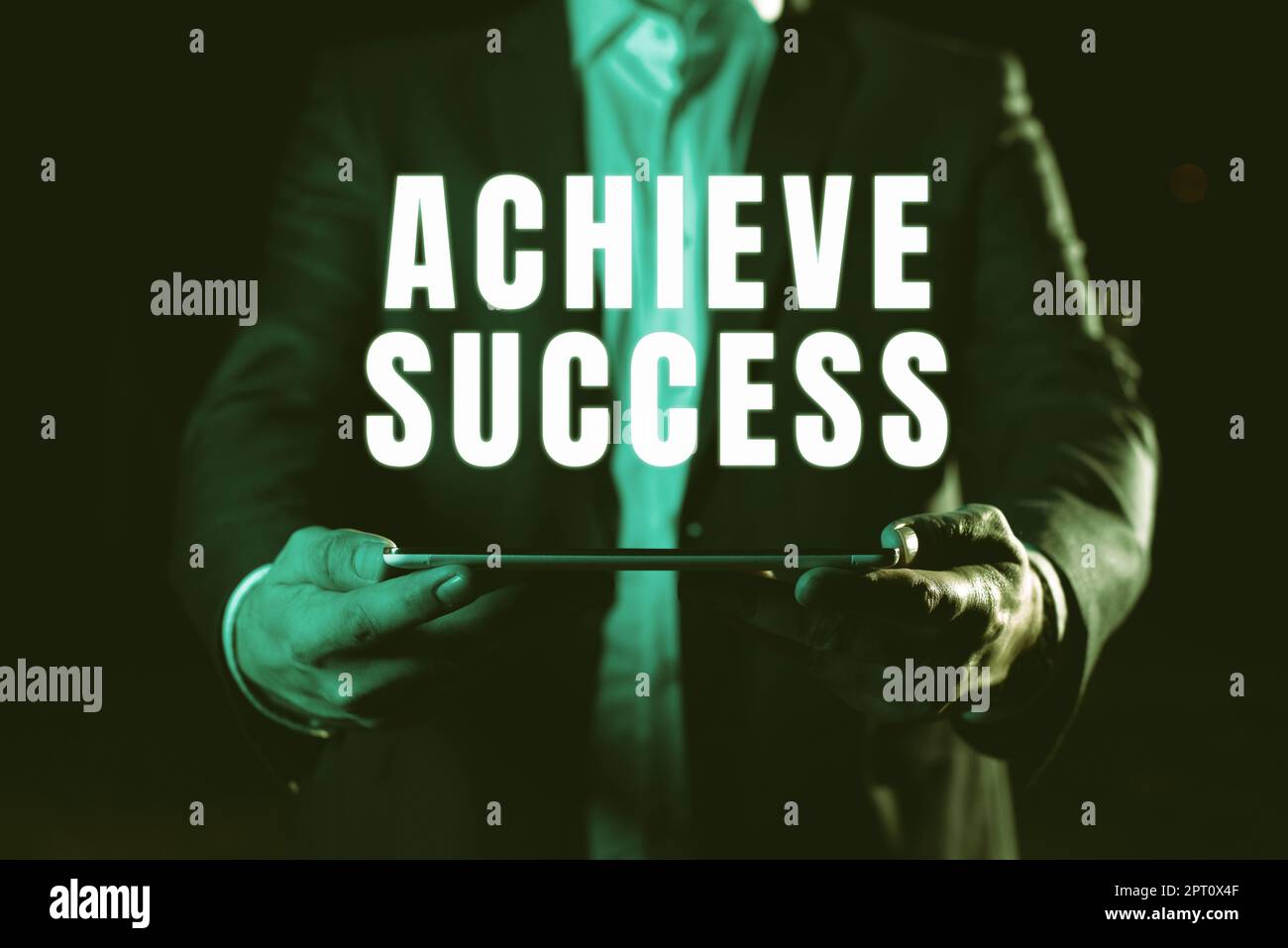 Conceptual caption Achieve Success, Concept meaning to attain a desired ...