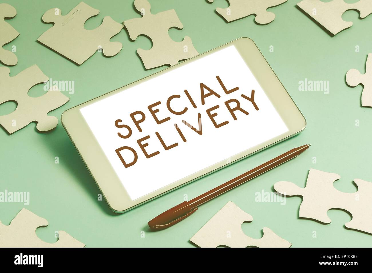 Text showing inspiration Special Delivery, Business overview delivery ...