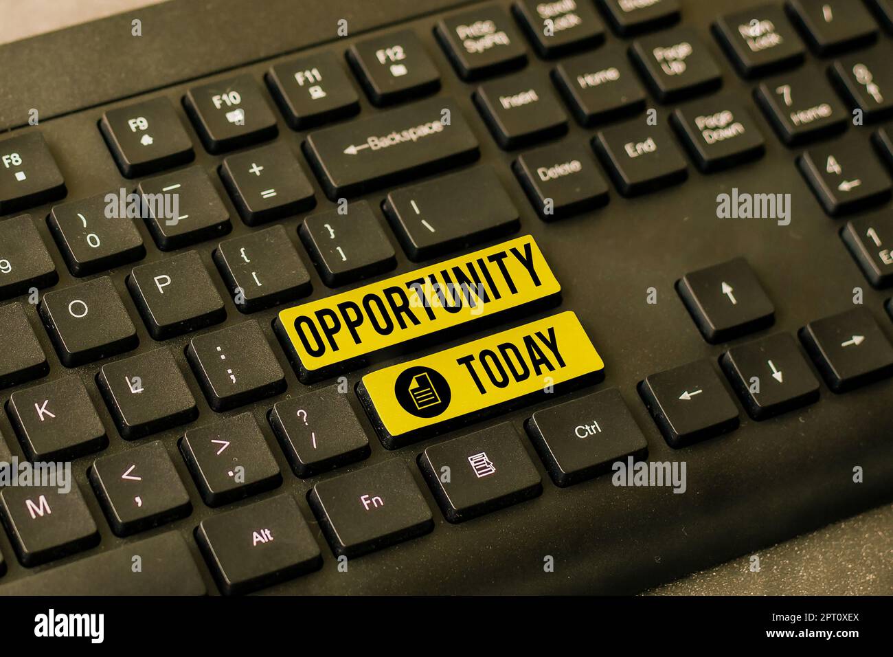 Text caption presenting Opportunity, Word Written on an opportunity ...