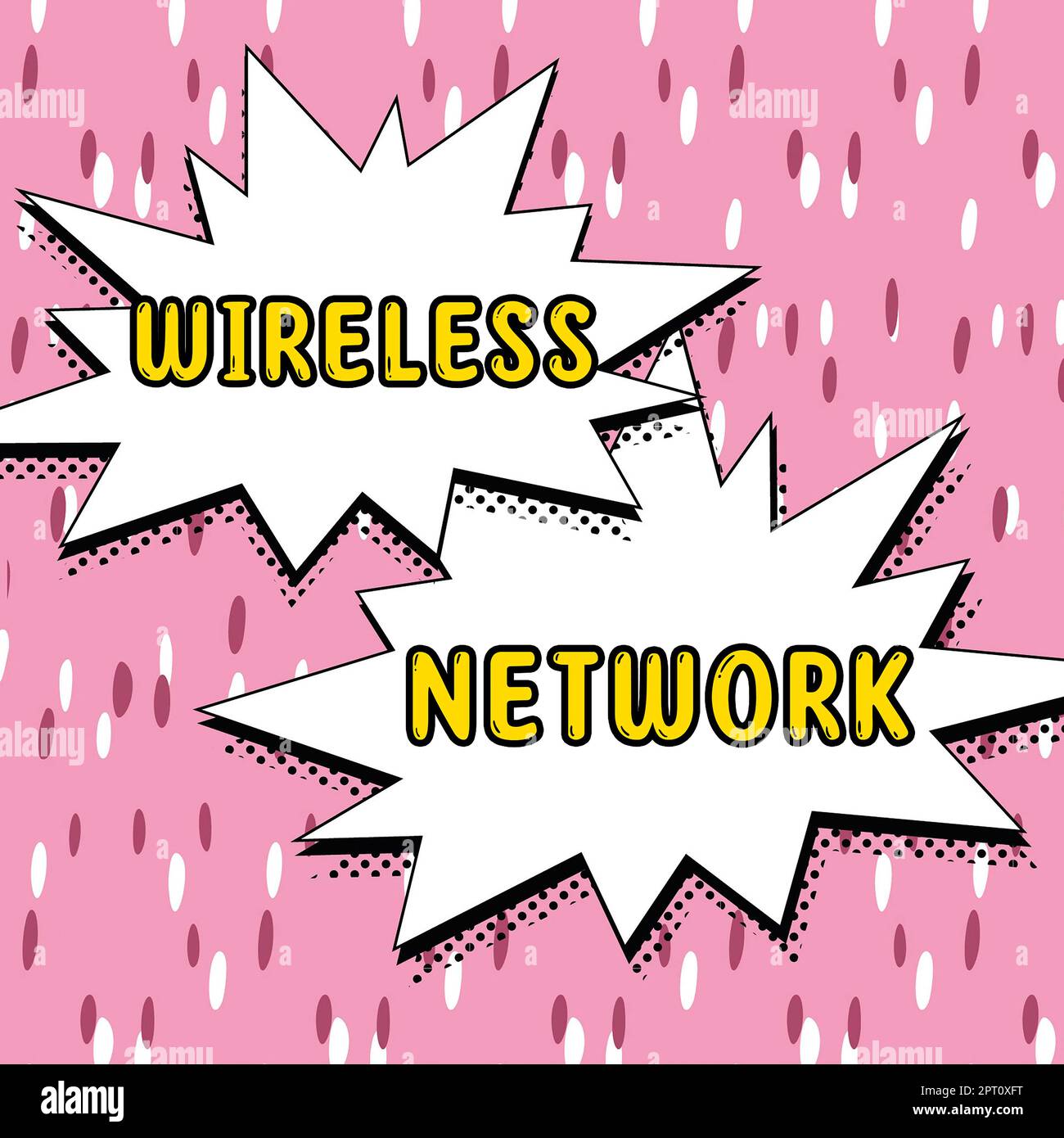 Conceptual caption Wireless Network, Business concept computer network ...