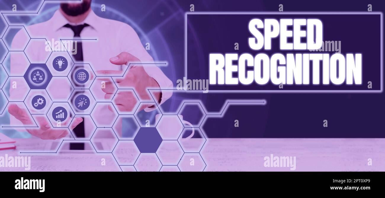 Sign displaying Speed Recognition, Concept meaning temperate season of ...