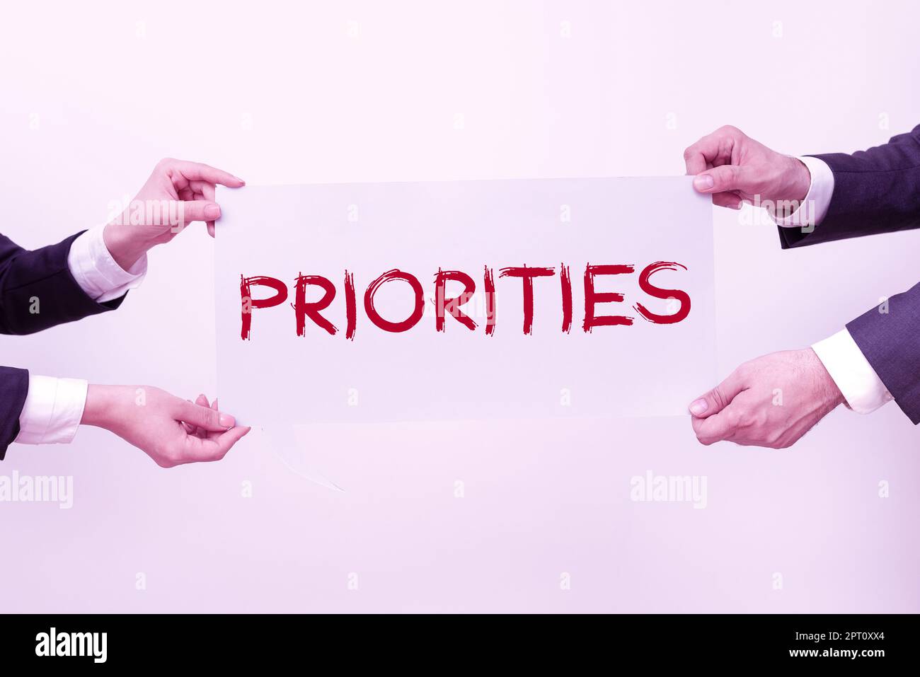 Conceptual display Priorities, Business idea more important is the fact ...
