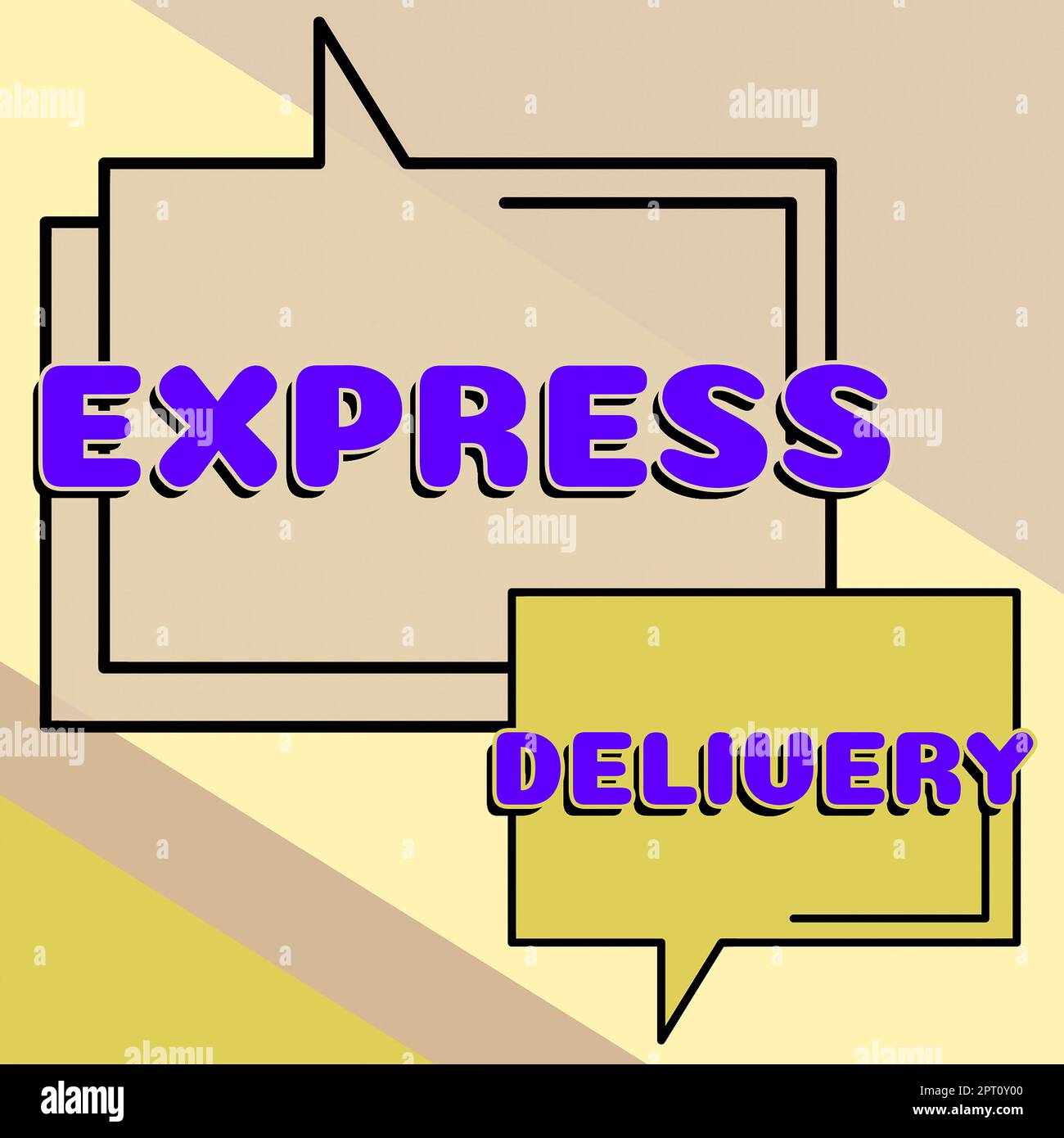 Conceptual caption Express Delivery, Business showcase expediting the ...