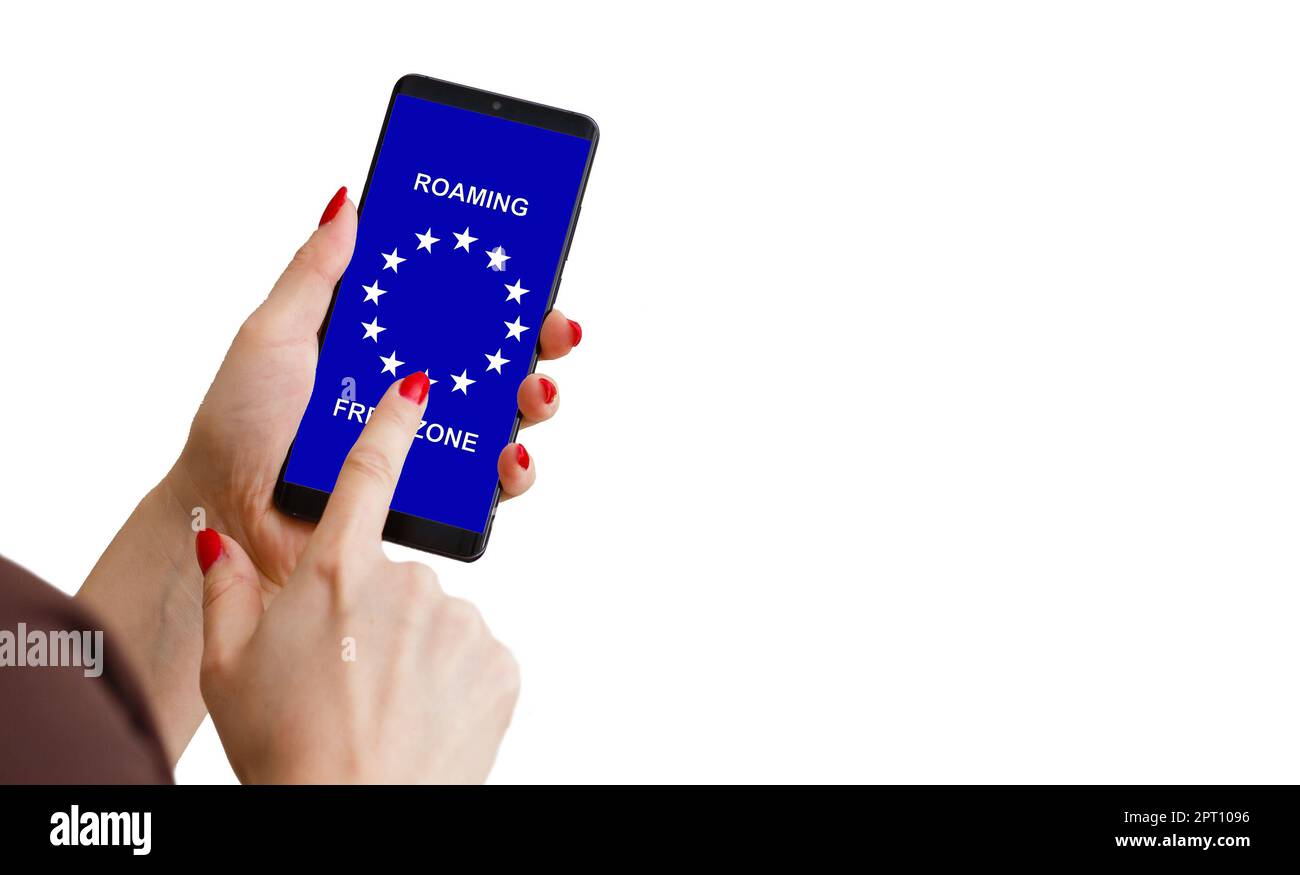 a smartphone and activating roaming . All screen graphics are made up ...