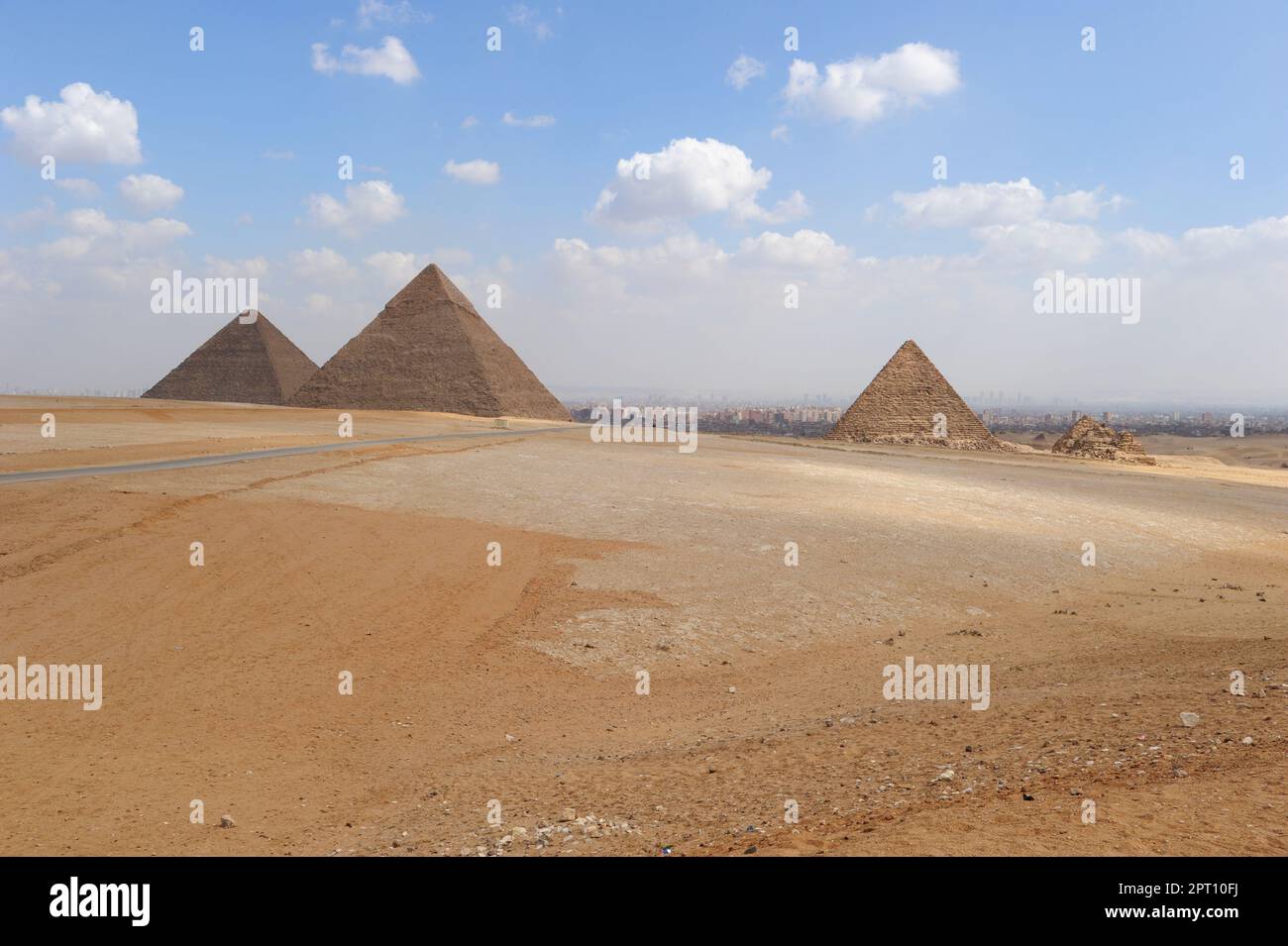 The Pyramids at Giza, Egypt Stock Photo - Alamy