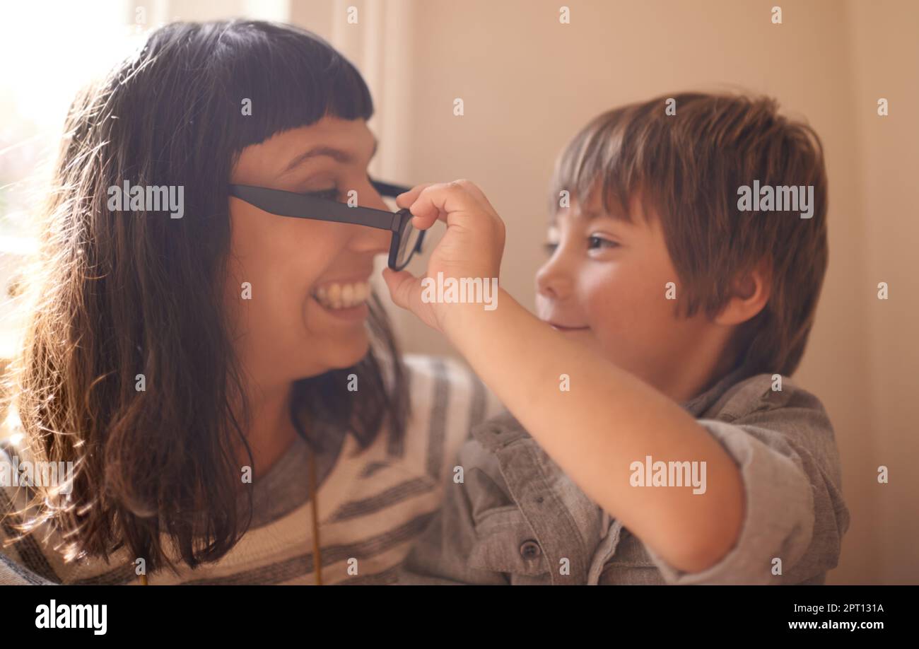 I want to see the world through your eyes...A little boy sitting with ...