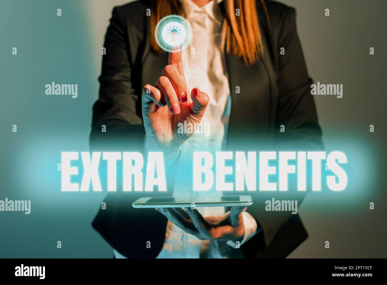 Conceptual display Extra Benefits, Internet Concept Additional ...