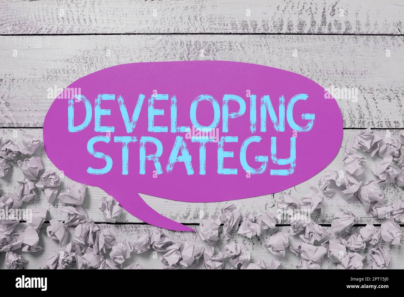 Text showing inspiration Developing Strategy, Business showcase ...