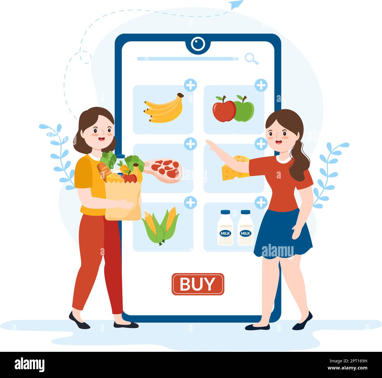 Online Grocery Store or Supermarket to Order Daily Necessities or Food ...