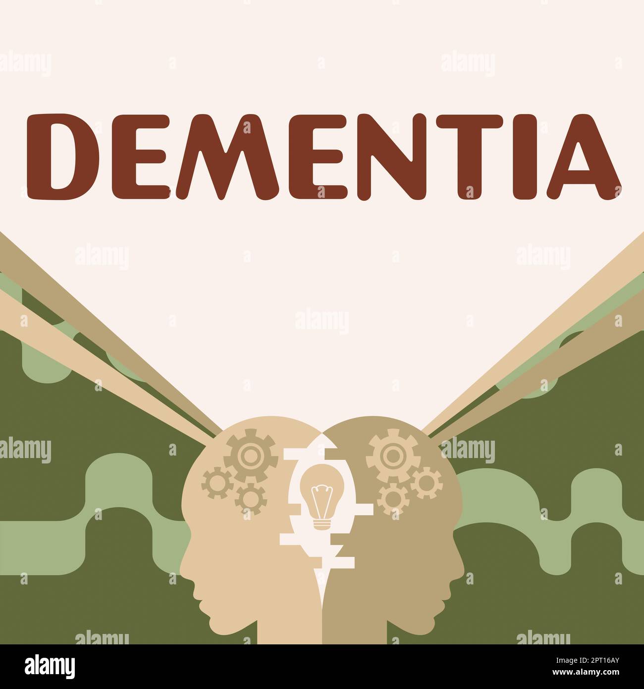 Handwriting text Dementia, Business overview the general word for ...