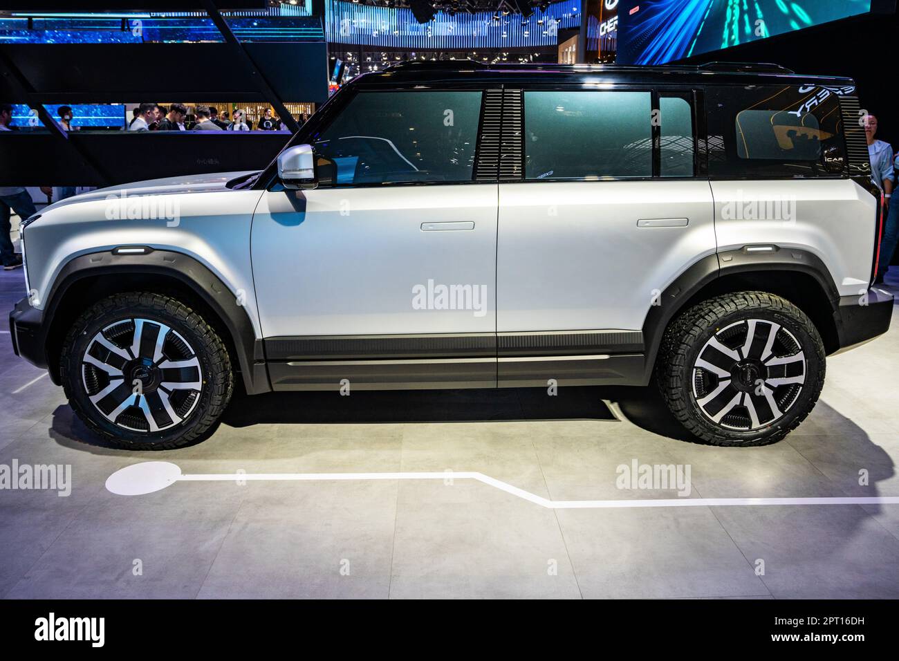 Chery iCar 03 EV concept SUV on display at the 2023 Shanghai Auto Show ...