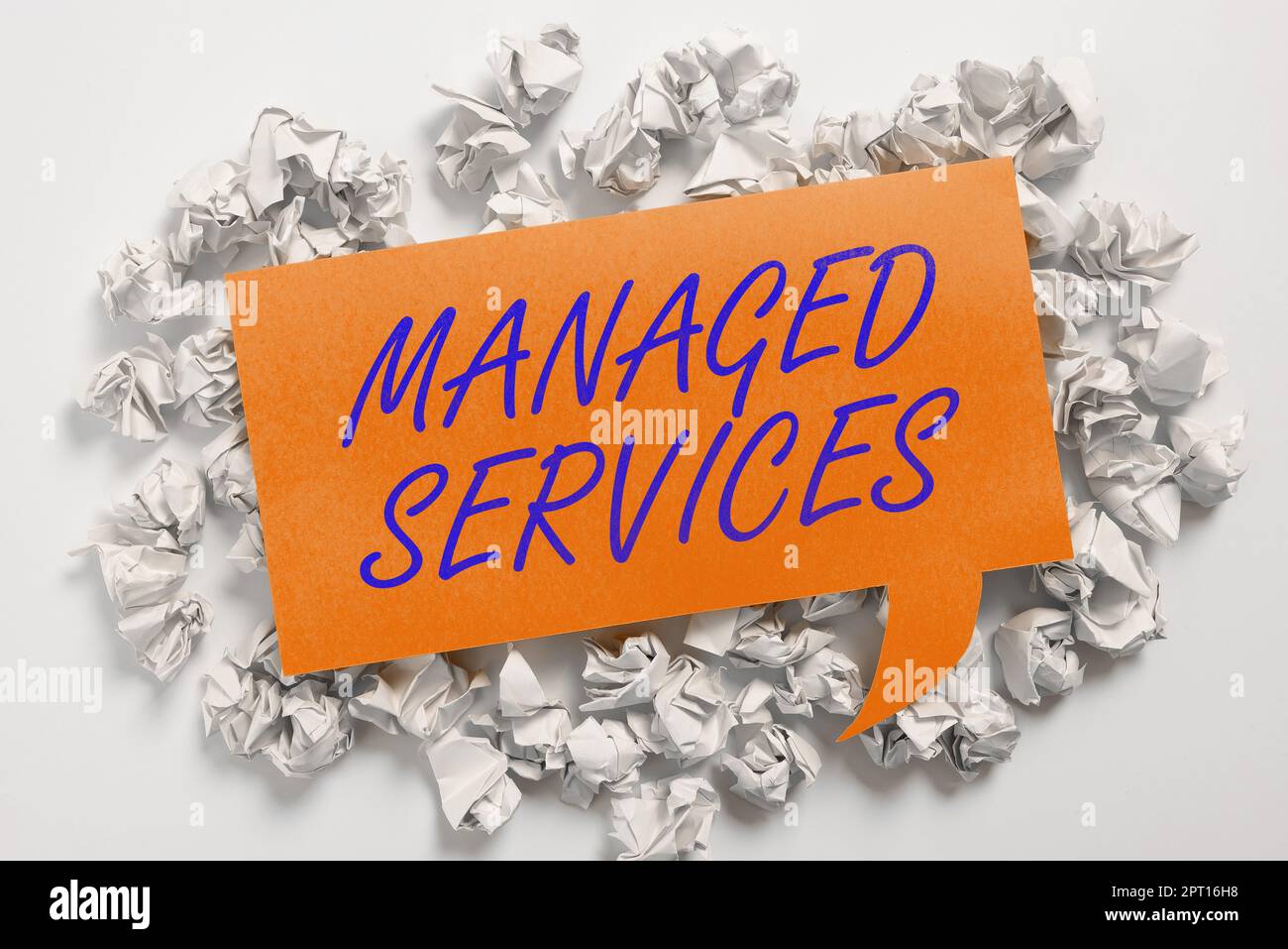 Text caption presenting Managed Services, Business approach company ... Text caption presenting Managed Services, Business approach company ...