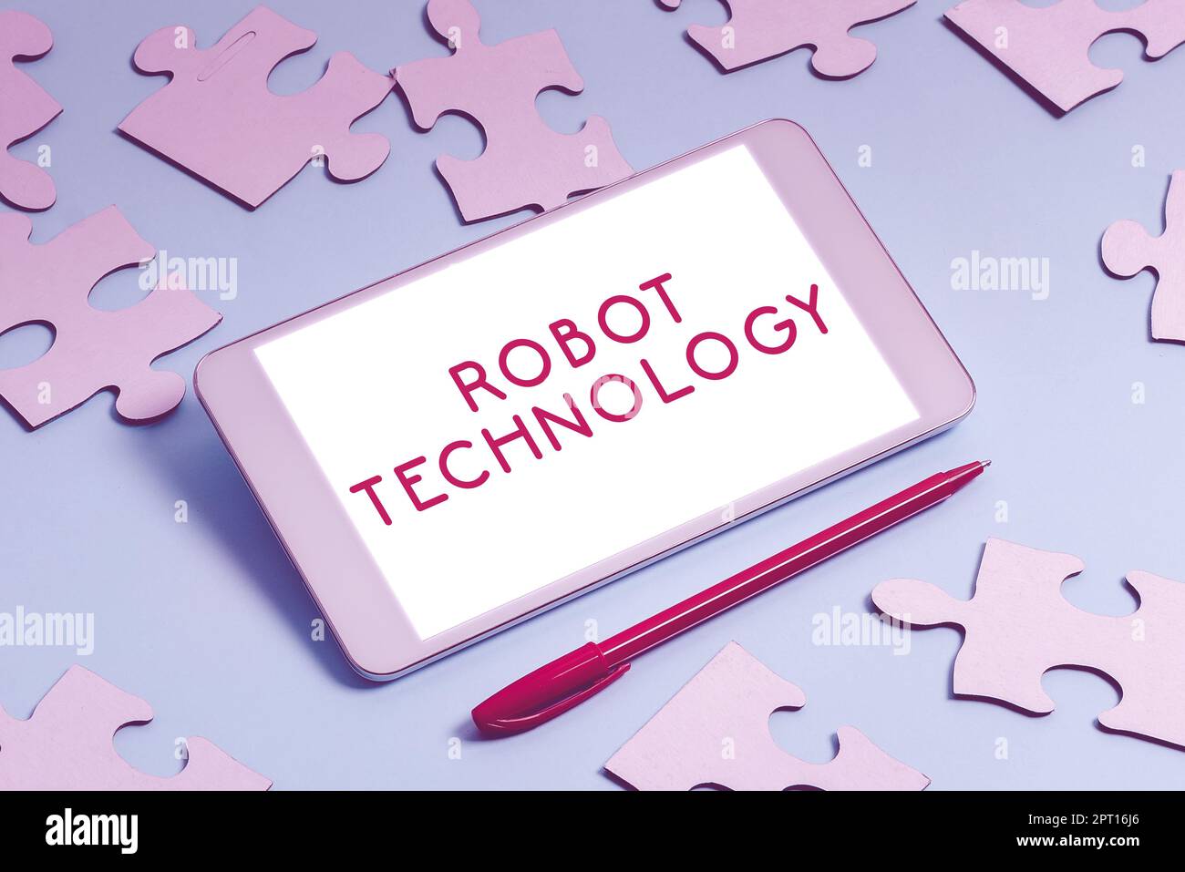 Handwriting text Robot Technology, Concept meaning develop machines ...
