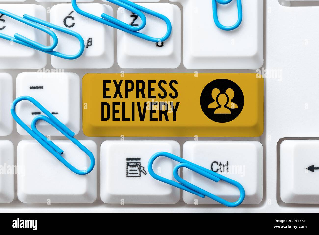 Conceptual display Express Delivery, Business showcase expediting the ...